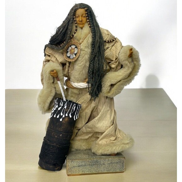 Art | Tibetan Nomad Paper Mache Sculpture Doll Figure Paulette Cui ...